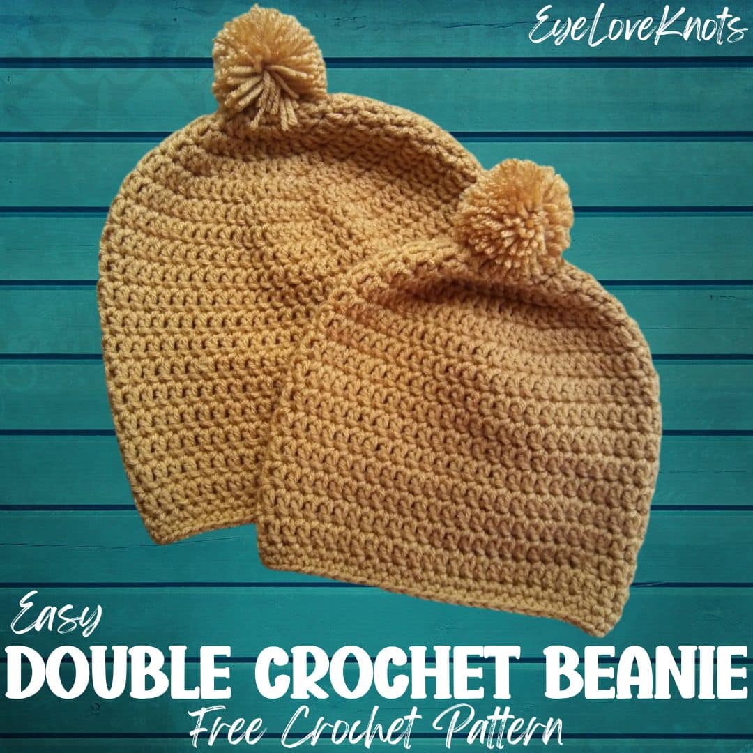 Easy Double Crochet Beanie Hat Pattern Free | Dylan Claire Beanie ...
