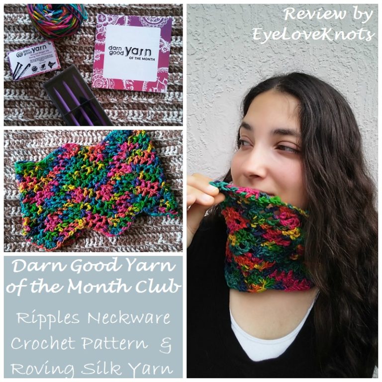 Ripples Neckware and Darn Good Yarn Roving Silk Yarn - Crochet Pattern ...