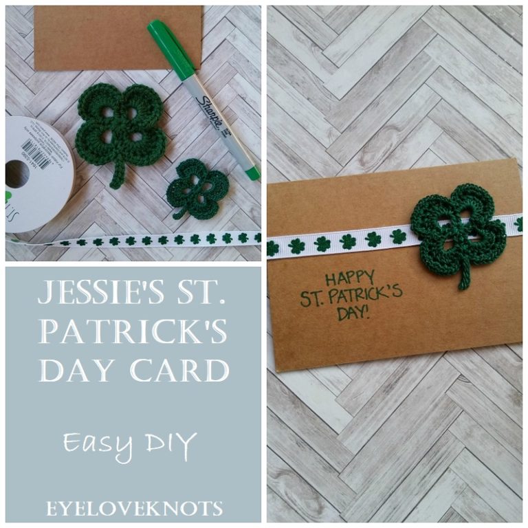 Jessie's St. Patrick's Day Card - Easy DIY! - EyeLoveKnots