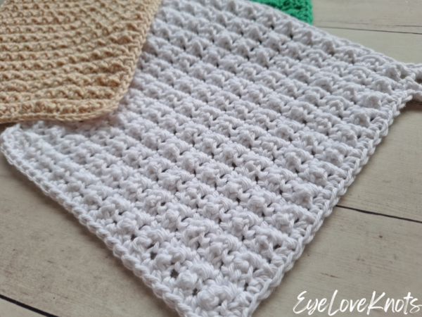 Crochet Textured Washcloth Free Pattern | Easy Crochet Textured Dish ...