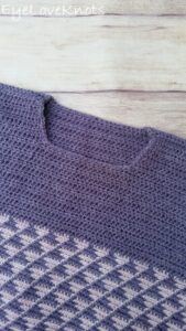 Tessellated Triangles Sweater - Part 3: Top Front & Back Panels ...