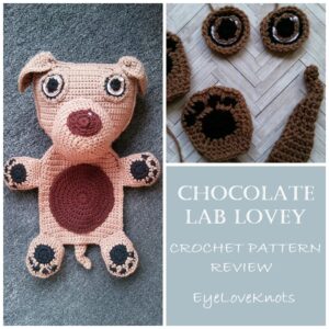 Chocolate Lab Lovey - Crochet Pattern Review - Jenna Wingate Designs ...