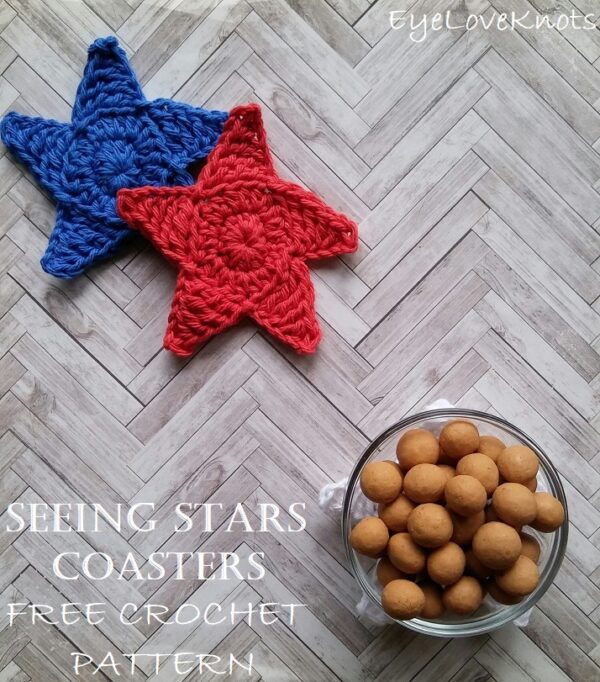 Star Applique in 6 Sizes - Free Crochet Pattern - EyeLoveKnots
