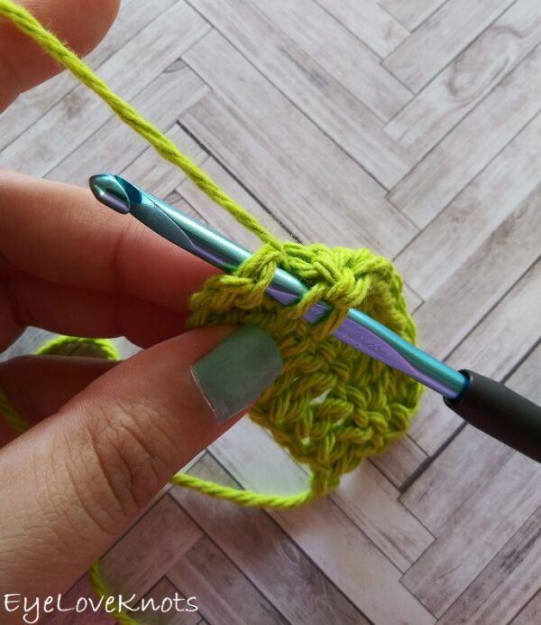 How to Double Crochet (US) Step by Step Photo Tutorial - EyeLoveKnots