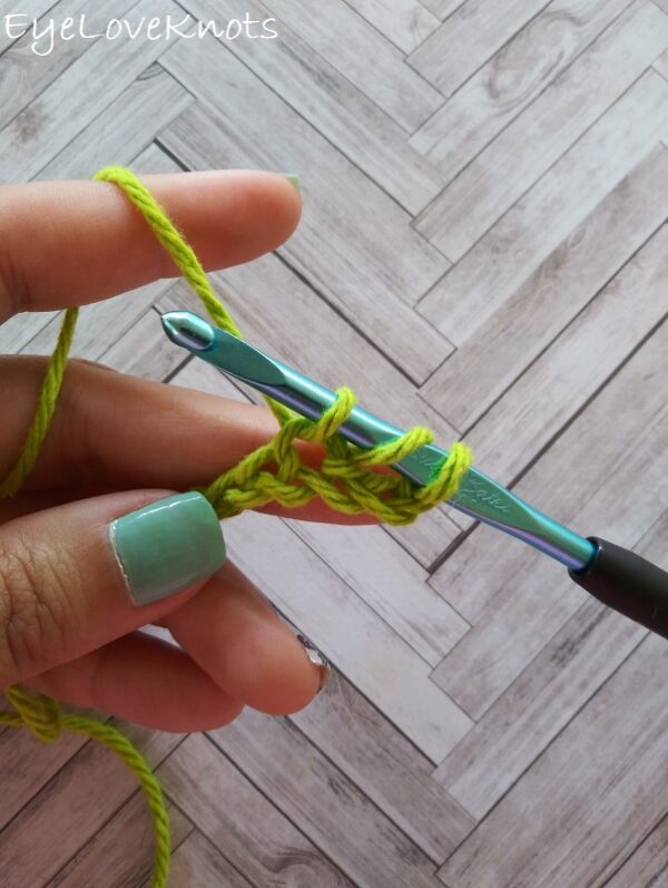 How to Double Crochet (US) Step by Step Photo Tutorial - EyeLoveKnots