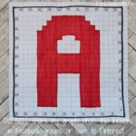 18″ C2C Alphabet Square – Free Crochet Pattern