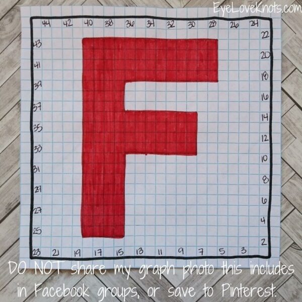 18" C2C Alphabet Square - Free Crochet Pattern - EyeLoveKnots