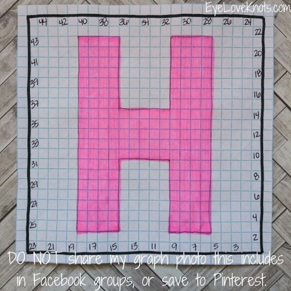 18" C2C Alphabet Square - Free Crochet Pattern - EyeLoveKnots