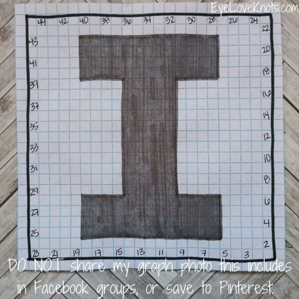 18" C2C Alphabet Square - Free Crochet Pattern - EyeLoveKnots