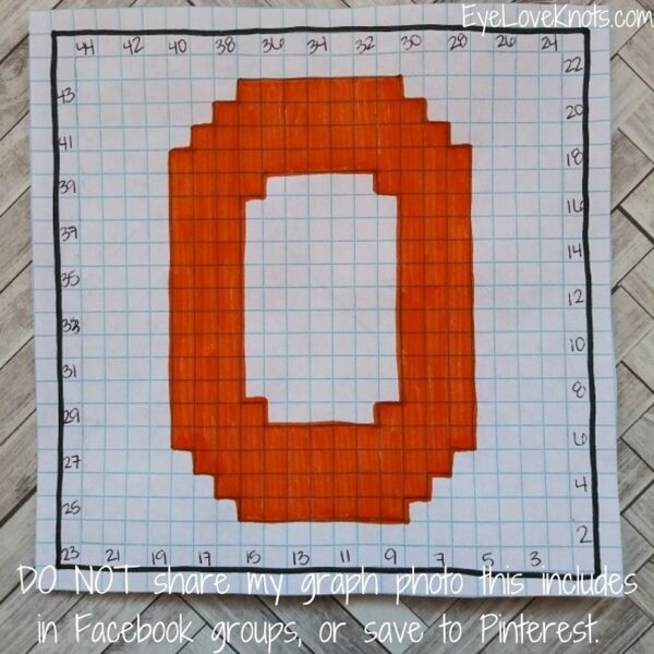 18" C2C Alphabet Square - Free Crochet Pattern - EyeLoveKnots