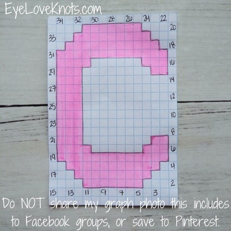 C2C Alphabet Wall Hanging - Free Crochet Pattern - EyeLoveKnots