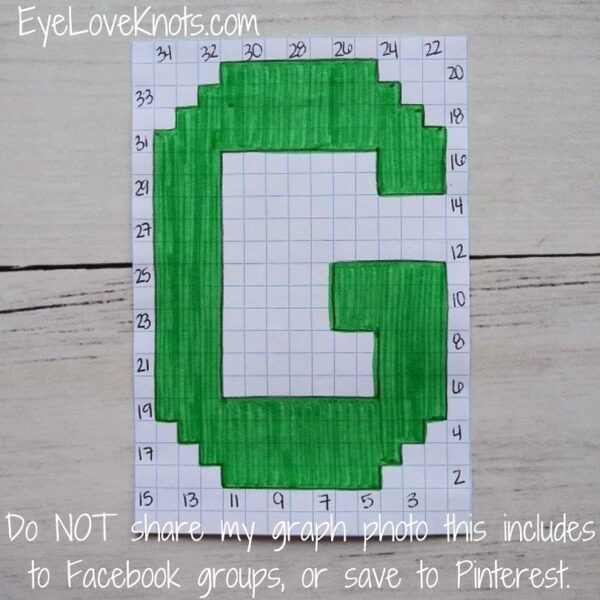 C2C Alphabet Wall Hanging - Free Crochet Pattern - EyeLoveKnots