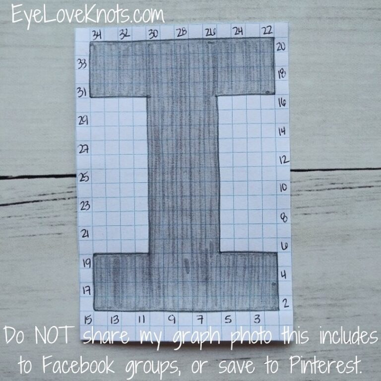 C2C Alphabet Wall Hanging - Free Crochet Pattern - EyeLoveKnots