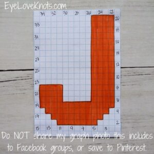 C2C Alphabet Wall Hanging - Free Crochet Pattern - EyeLoveKnots