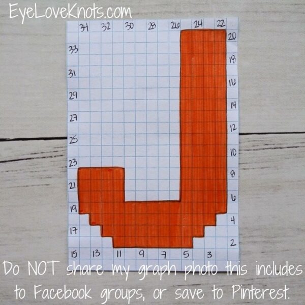 C2C Alphabet Wall Hanging - Free Crochet Pattern - EyeLoveKnots