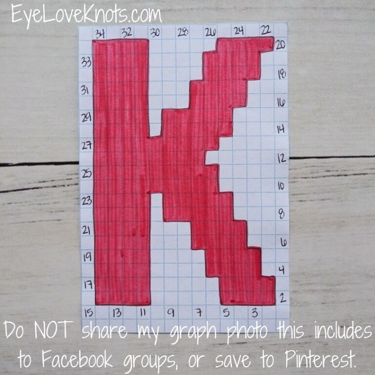 C2C Alphabet Wall Hanging - Free Crochet Pattern - EyeLoveKnots