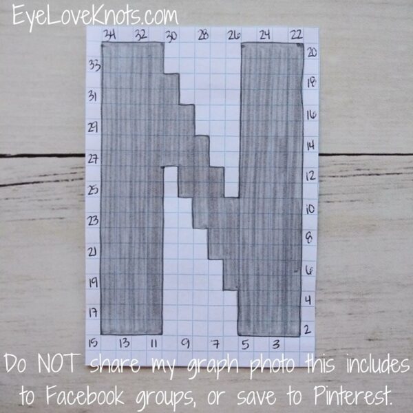 C2C Alphabet Wall Hanging - Free Crochet Pattern - EyeLoveKnots