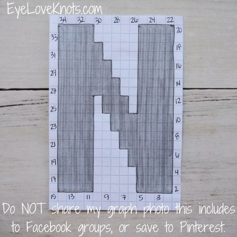 C2C Alphabet Wall Hanging - Free Crochet Pattern - EyeLoveKnots