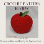 Red Apple for Teacher Appreciation - Crochet Pattern Review - EyeLoveKnots