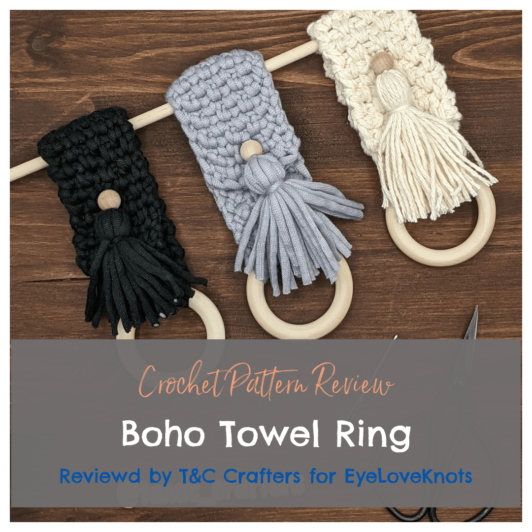 Crochet Kitchen Towel Wood Ring Holder Christmas Gift Idea Crochet Kitchen Towel Wood Ring Holder Christmas Gift Idea