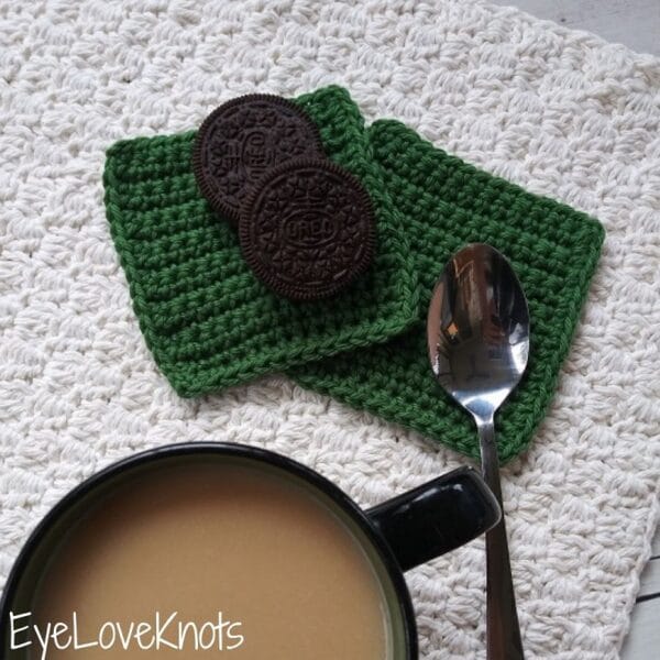 Shay Coasters - Easy Free Crochet Pattern | Easy Single Crochet Coaster ...