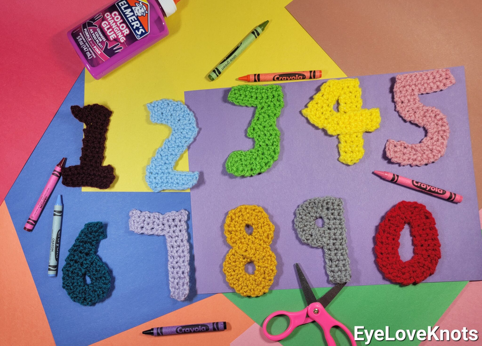 Crochet Numbers - Crochet Pattern Review - EyeLoveKnots