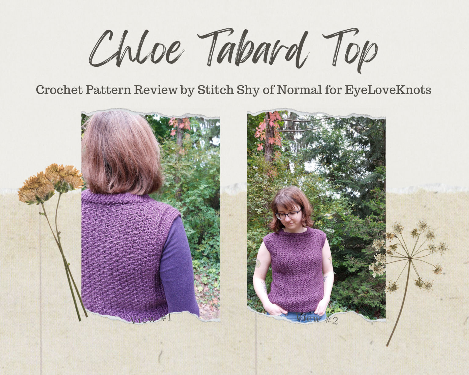 Chloe Tabard Top - Crochet Pattern Review - EyeLoveKnots