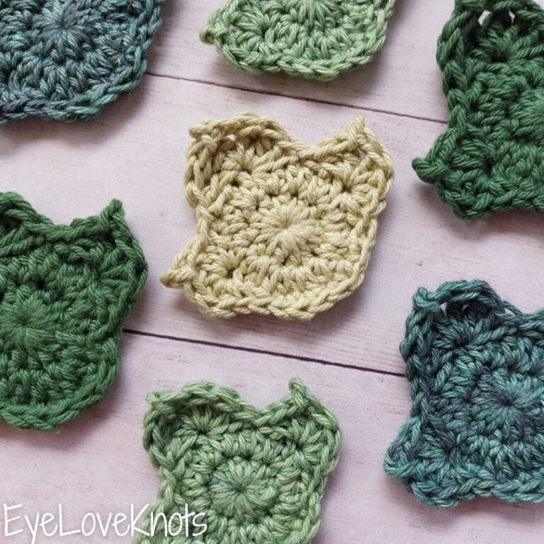 Quick Pumpkin Leaf - Free Crochet Pattern - EyeLoveKnots