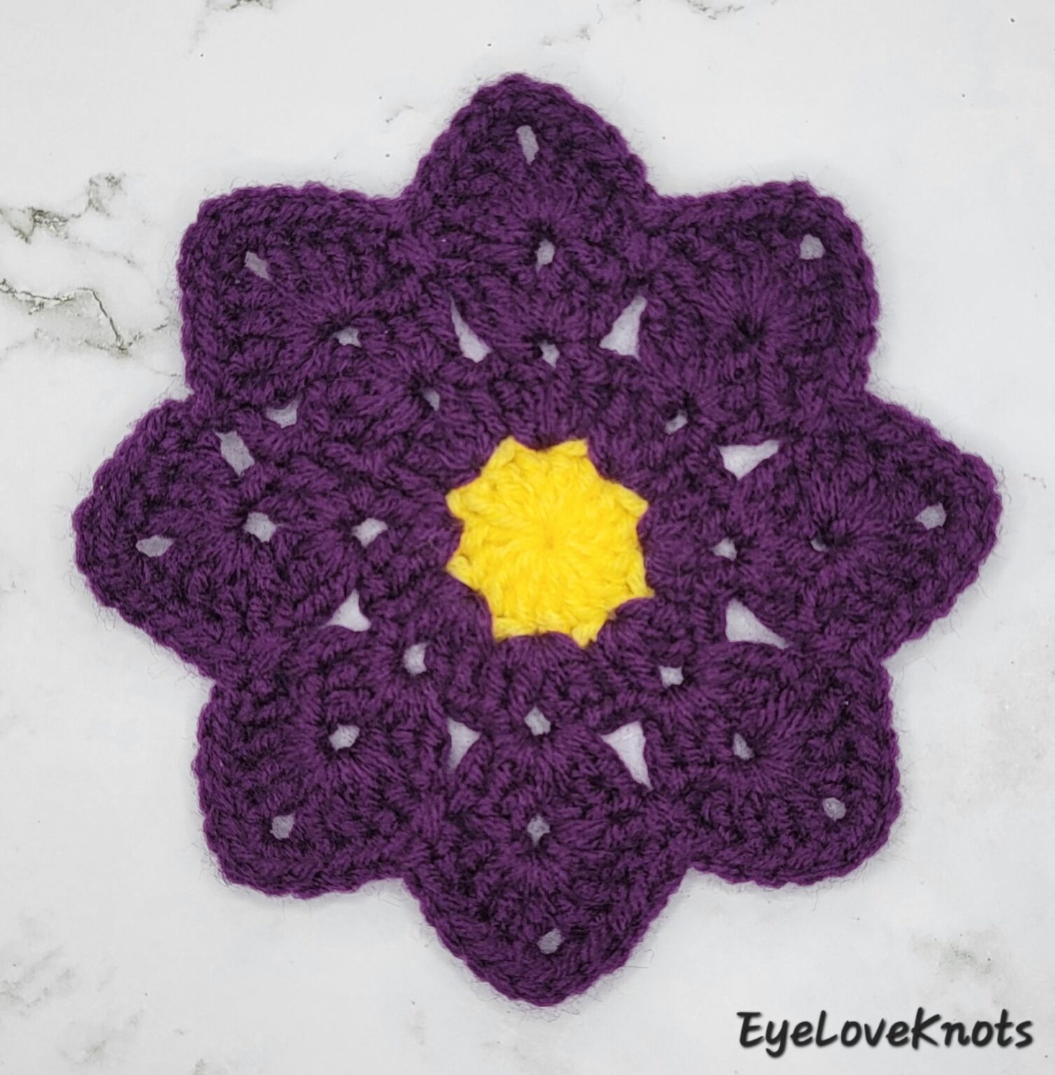 Flower Coaster - Crochet Pattern Review - EyeLoveKnots