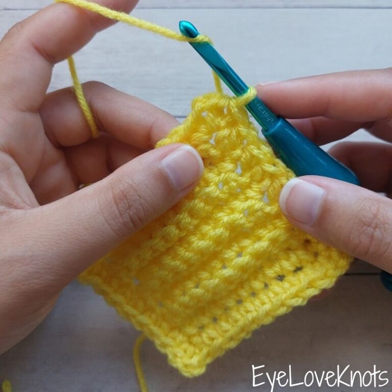 How to Crochet into the Back Loop Only (BLO) - EyeLoveKnots