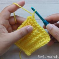 How to Crochet into the Back Loop Only (BLO) - EyeLoveKnots