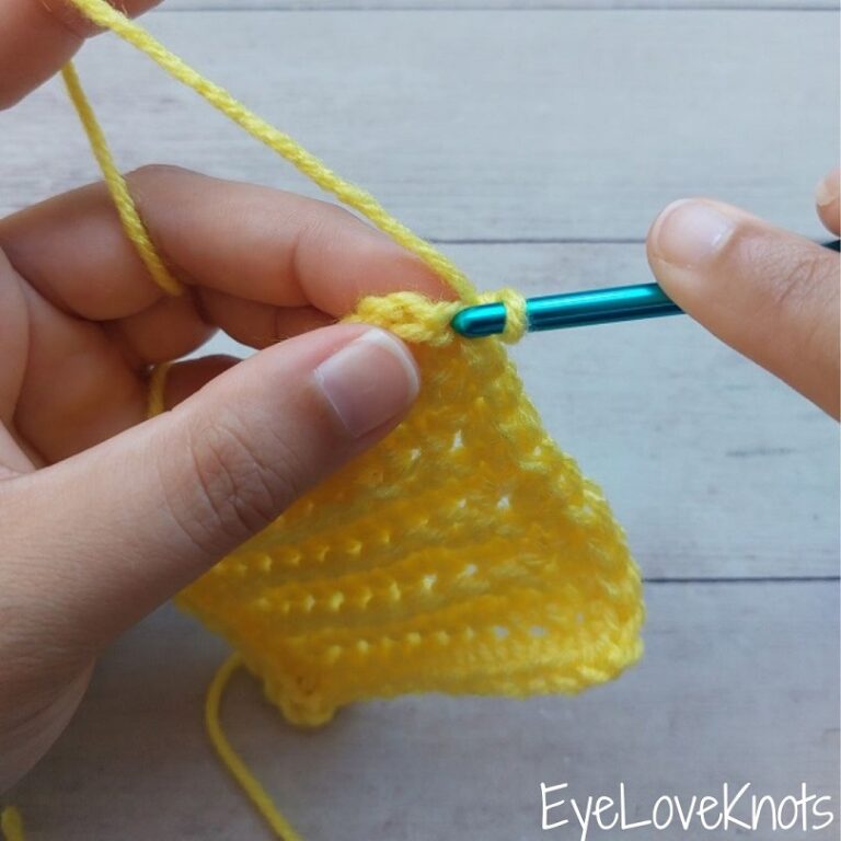 How to Crochet into the Back Loop Only (BLO) - EyeLoveKnots