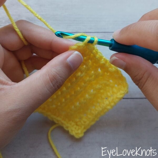 How to Crochet into the Back Loop Only (BLO) - EyeLoveKnots