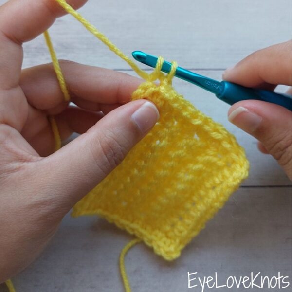 How to Crochet into the Back Loop Only (BLO) - EyeLoveKnots