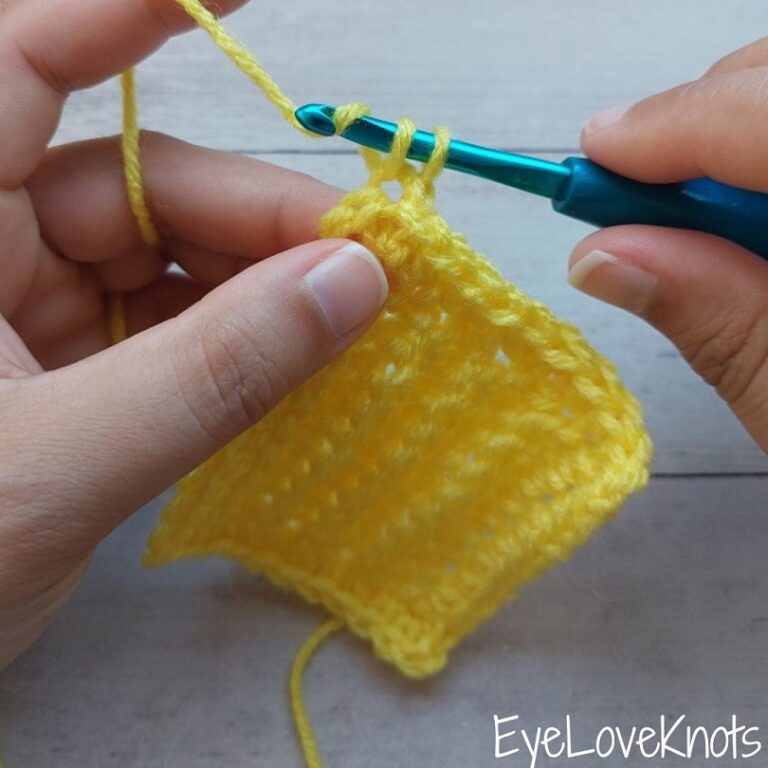 How to Crochet into the Back Loop Only (BLO) - EyeLoveKnots