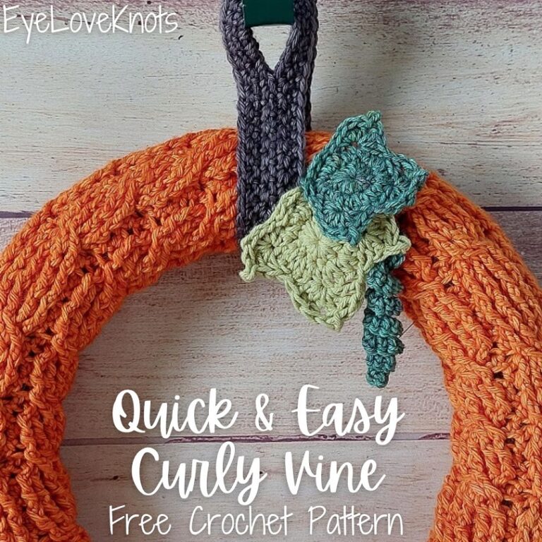 Quick & Easy Curly Vine - Free Crochet Pattern - EyeLoveKnots