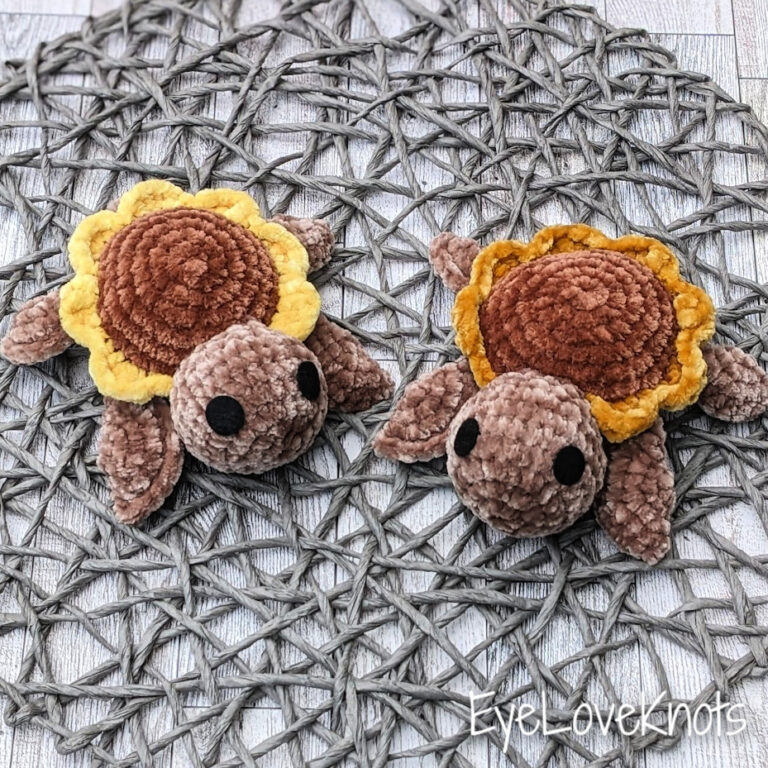 Petal the Sunflower Turtle - Crochet Pattern Review - EyeLoveKnots