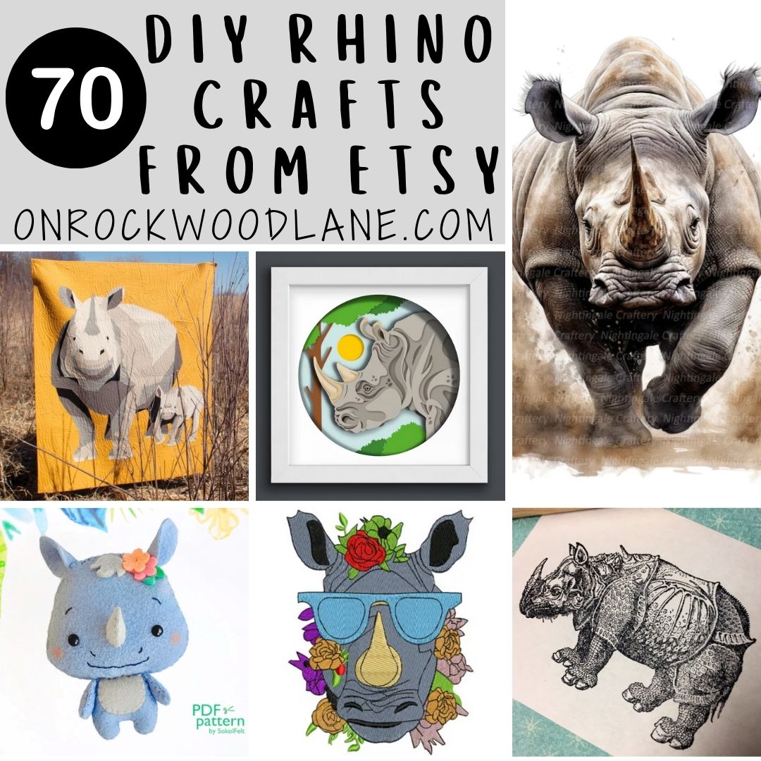 30 Cute Rhino Crochet Patterns from Etsy - EyeLoveKnots