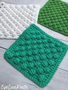Bobble Stitch Crochet Washcloth Free Pattern | Bobble Stitch Dishcloth ...