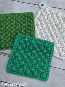Bobble Stitch Crochet Washcloth Free Pattern | Bobble Stitch Dishcloth ...
