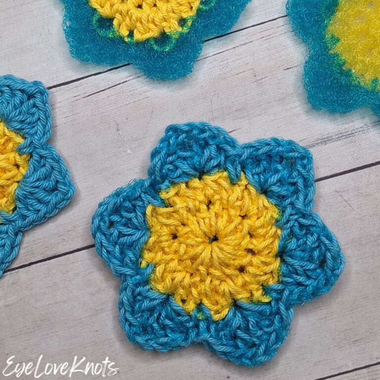 Crochet Flower Scrubbie Free Pattern | Delilah Scrubbie Free Crochet ...