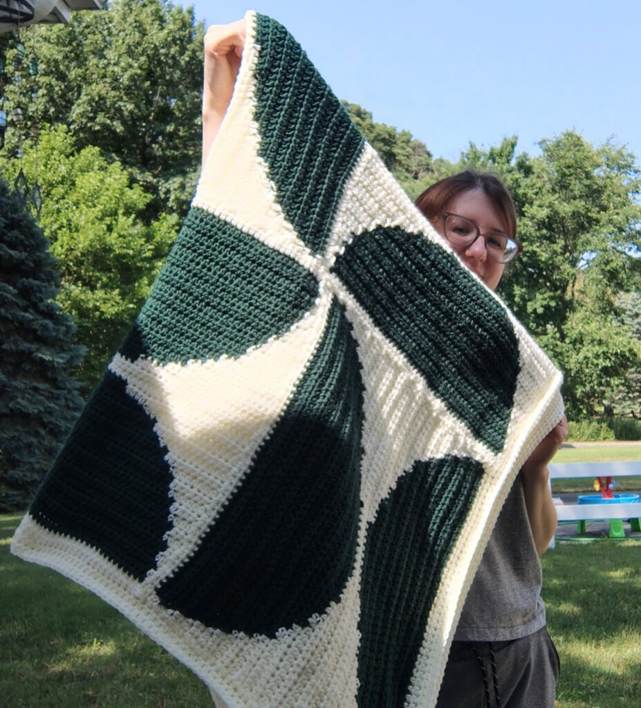 MCM Throw Blanket - Crochet Pattern Review - EyeLoveKnots