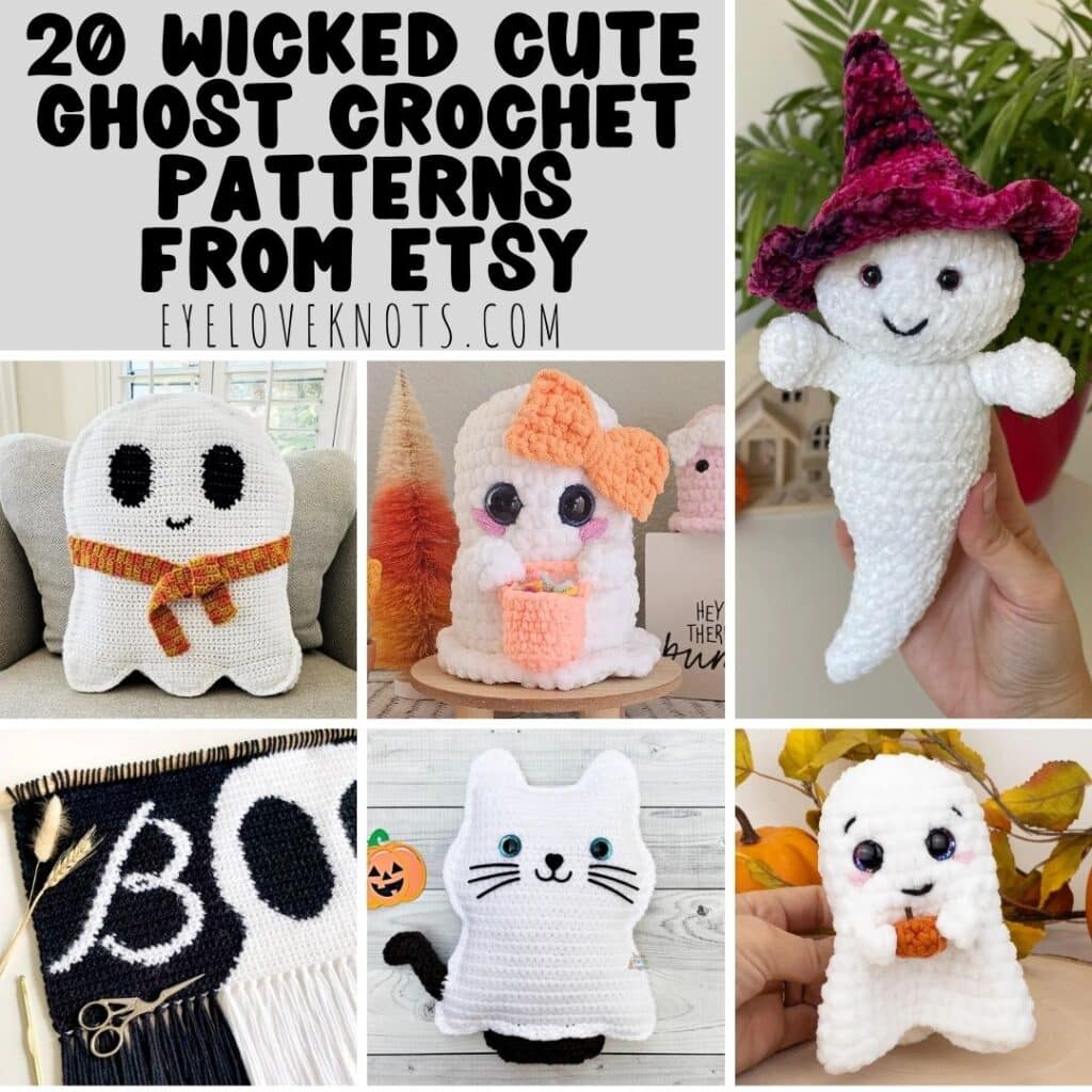 20 Wicked Cute Ghost Crochet Patterns from Etsy - EyeLoveKnots